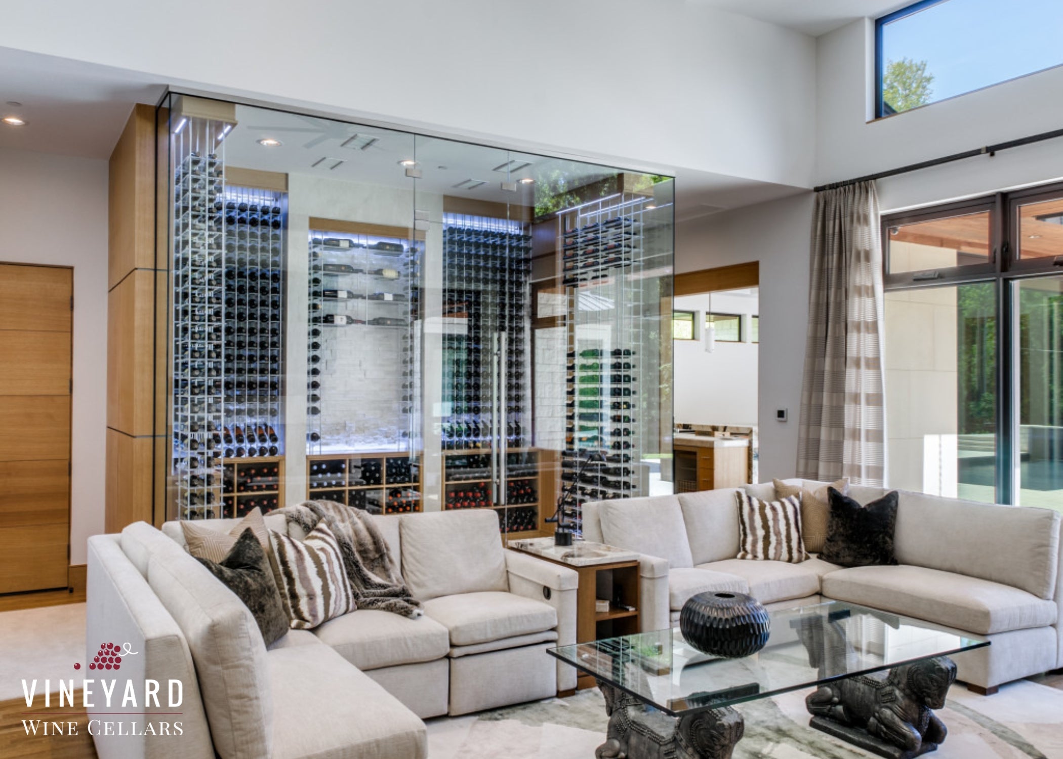 Design Blog: A Modern Glass Wine Room – Vineyard Wine Cellars